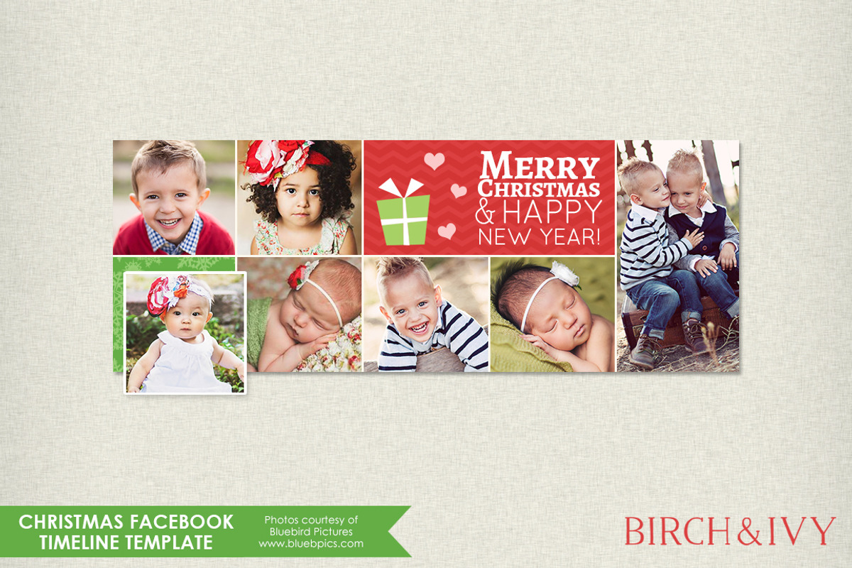 Christmas Facebook Timeline Cover, a Templates & Theme by Birch and Ivy