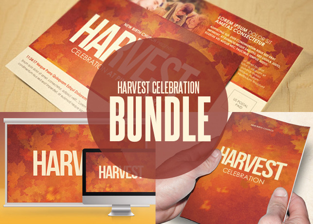 Harvest Celebration Template Bundle, a Templates & Theme by loswl
