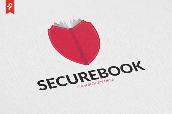 Secure Book Logo, a Branding & Logo Template by ft.studio