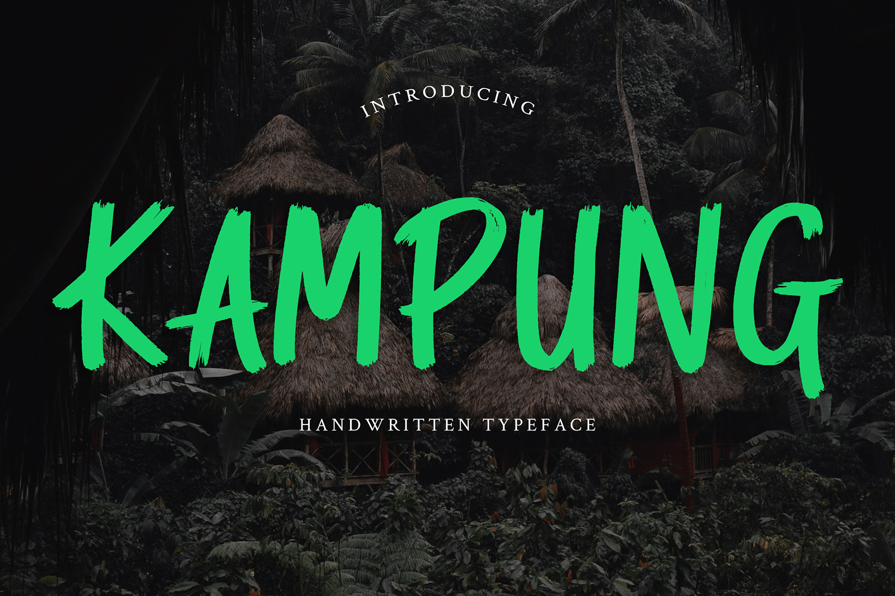 Kampung Brush Handwritten Font, a Sans Serif Font by Formatika Studio