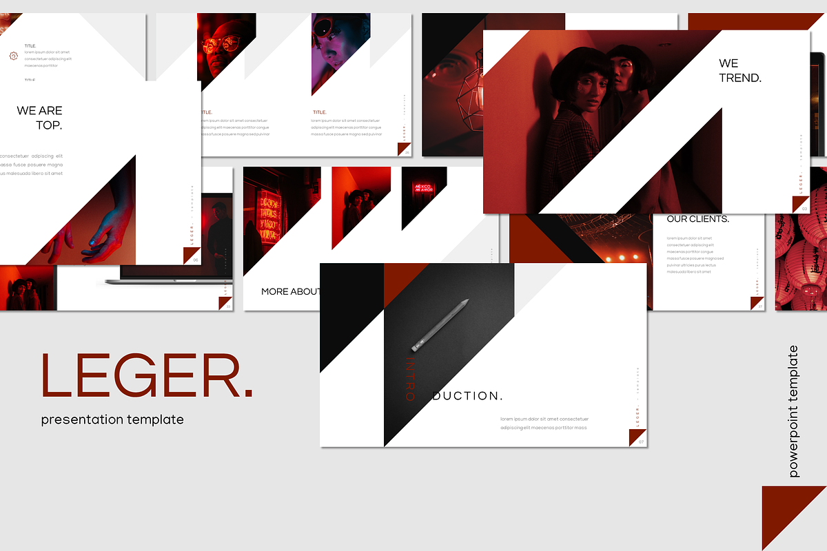 Leger - Minimal Powerpoint Template, a Presentation Template by deasign