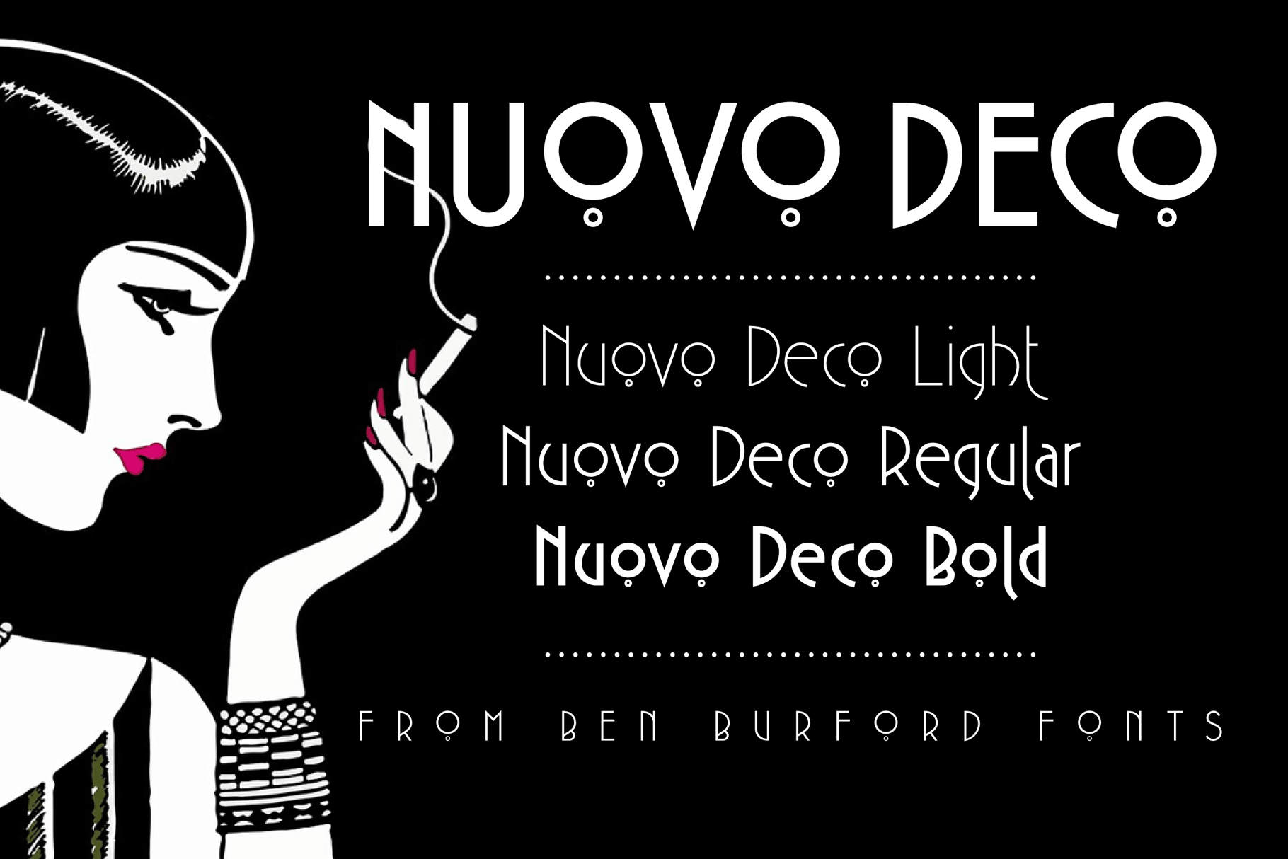 Nuovo Deco, a Font by Ben Burford Fonts
