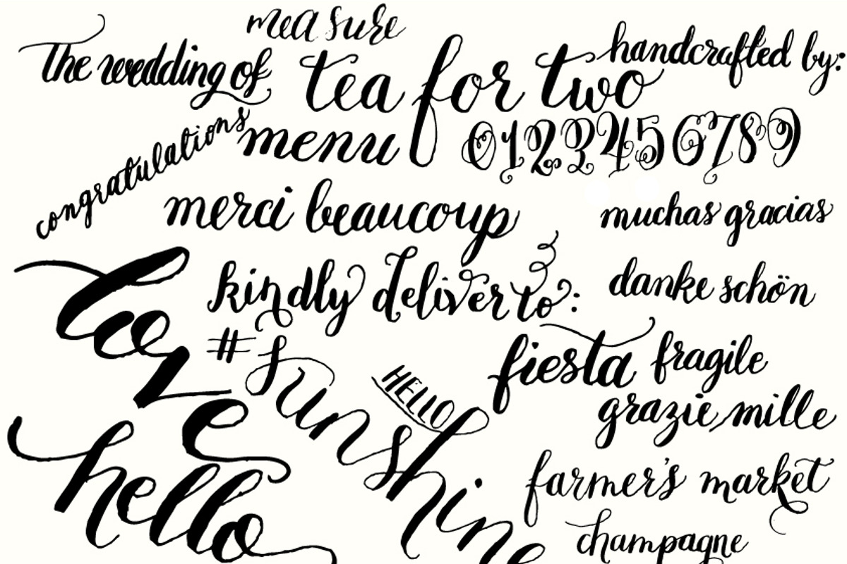 Handmade Calligraphy Overlays, a Templates & Theme by Claire + Pierre ...