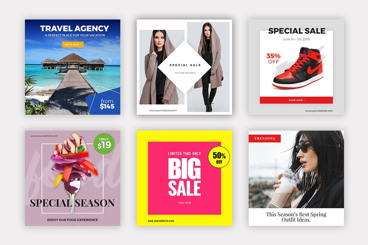 50 Instagram Banners, a Social Media Template by Absolute-Themes