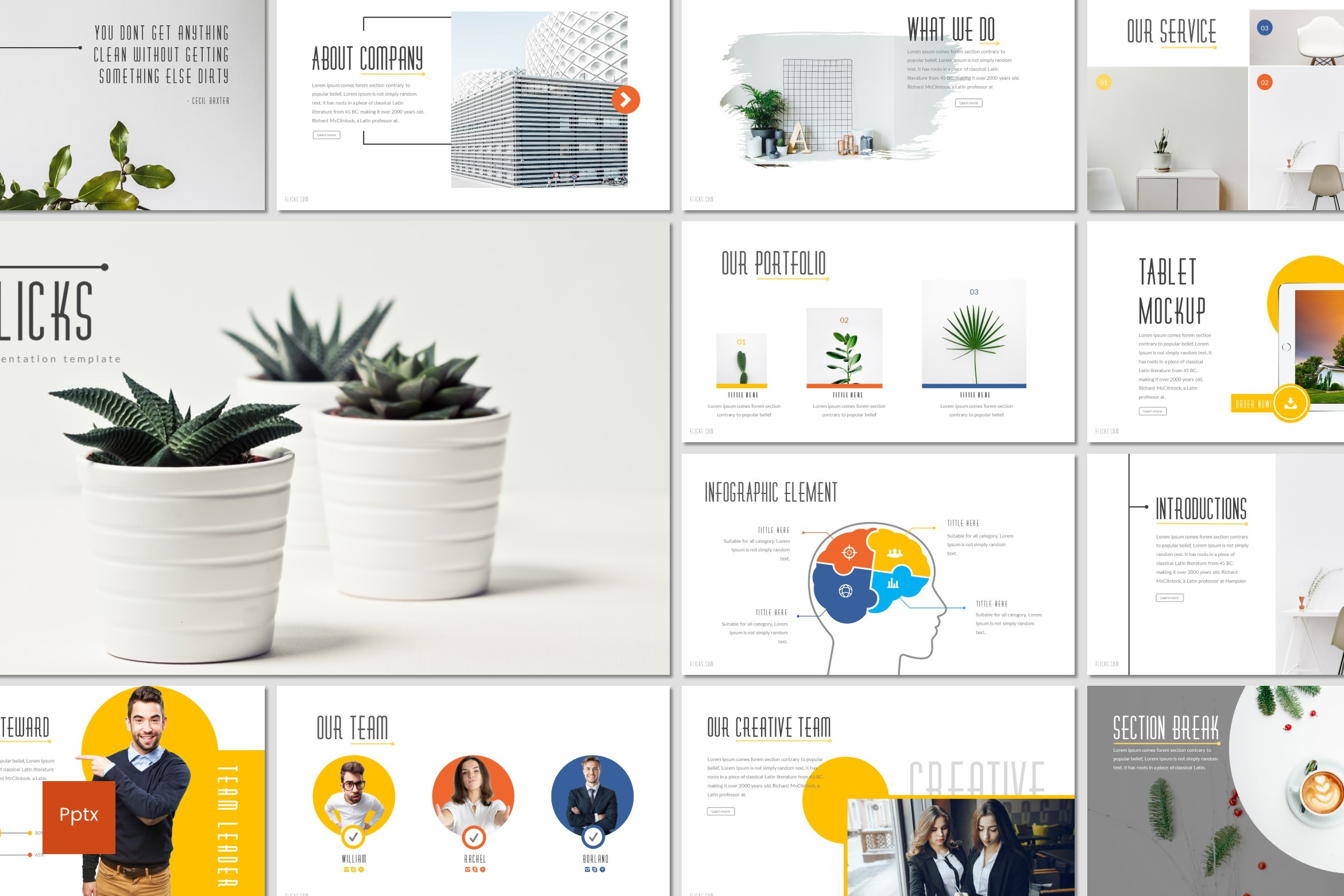 Flicks - Powerpoint Template, a Presentation Template by inspirasign