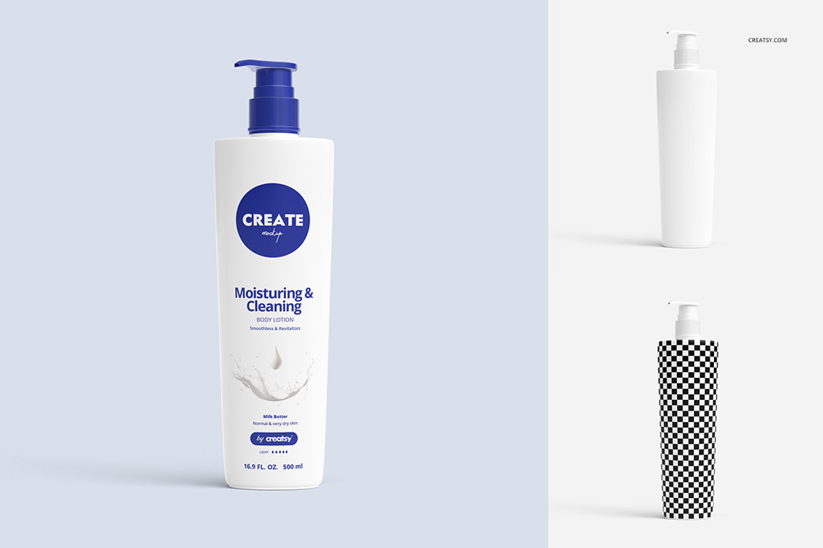 Lotion Bottle Mockup Set, a Cups & Container Mockup by creatsy2