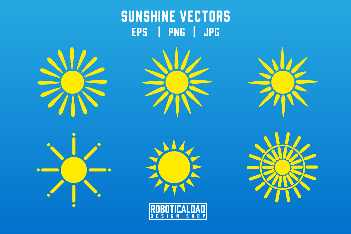 Sunshine Vectors 2, an Icon by Kuya Carthy Art + Design | Creative Market