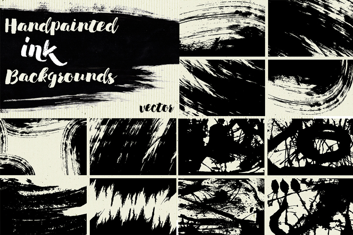 Ink collection, a Pattern Graphic by MiraBell