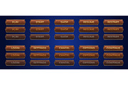 Medieval ui game button frame sprite | Graphic Objects ~ Creative Market