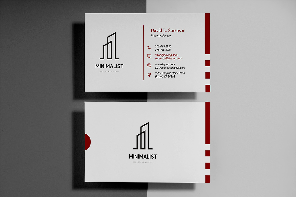 Profile Layout Card PSD Template