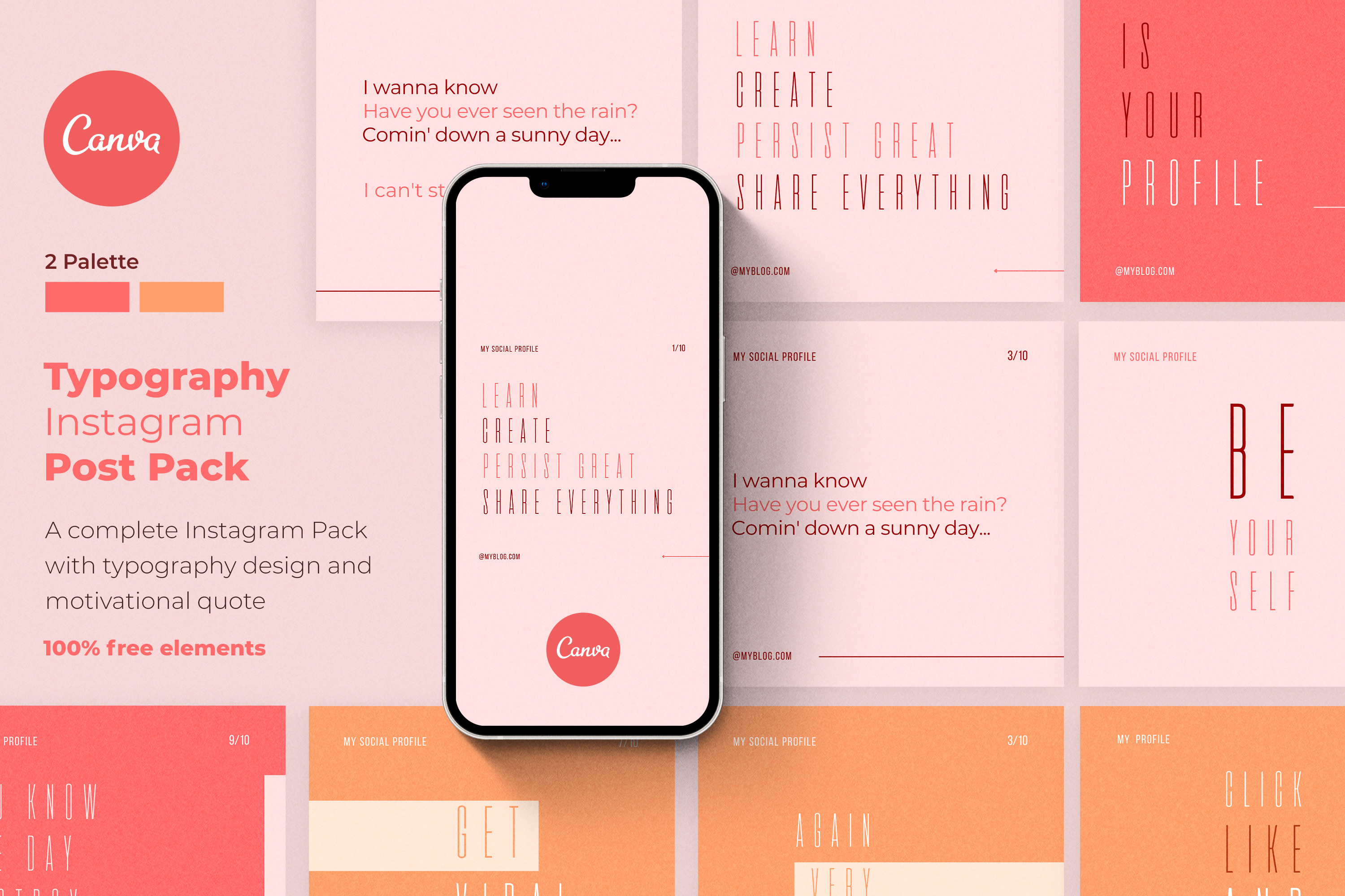 Canva Instagram Social Post Template, a Social Media Template by Catkie ...