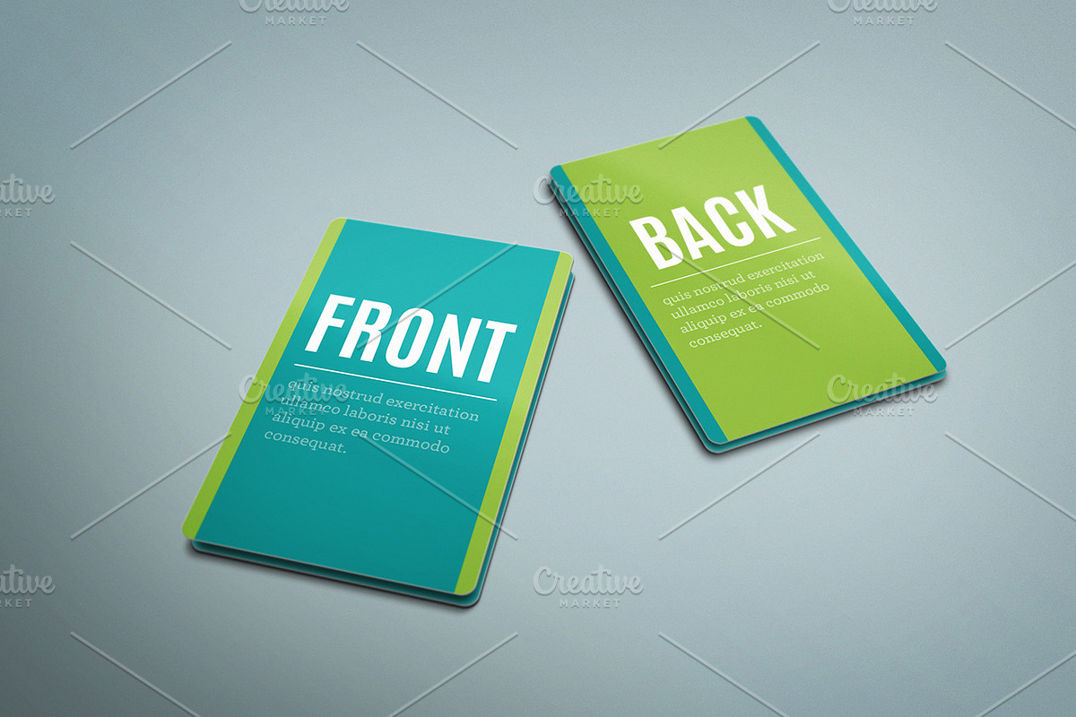 5x Z-Card Mock-up - 6 Panels C-Fold, a Print Template by carina.reis