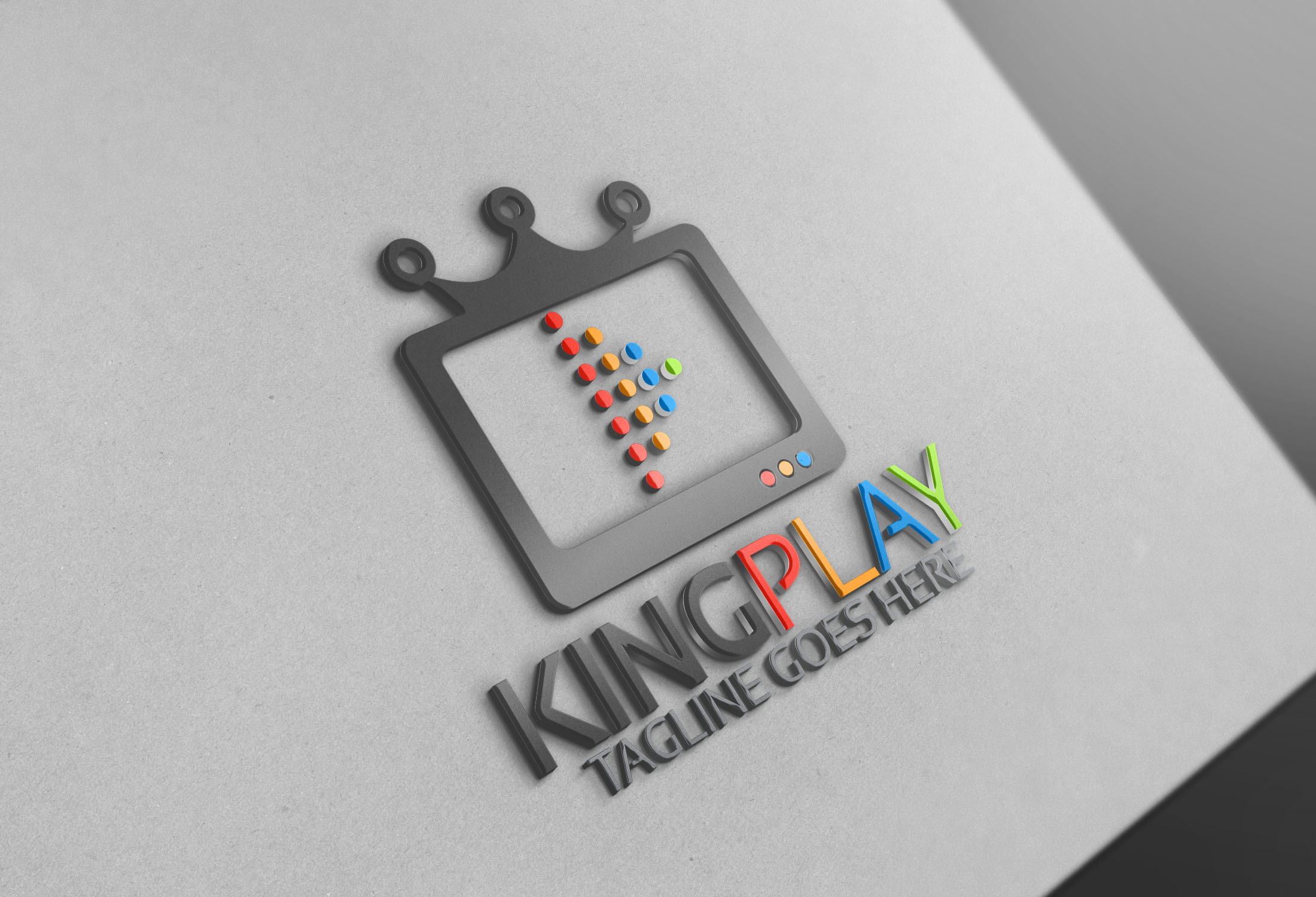 King Play Logo, a Branding & Logo Template by Josuf Media