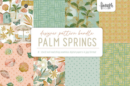 Luau papers, a Pattern Graphic by Poppymoondesign