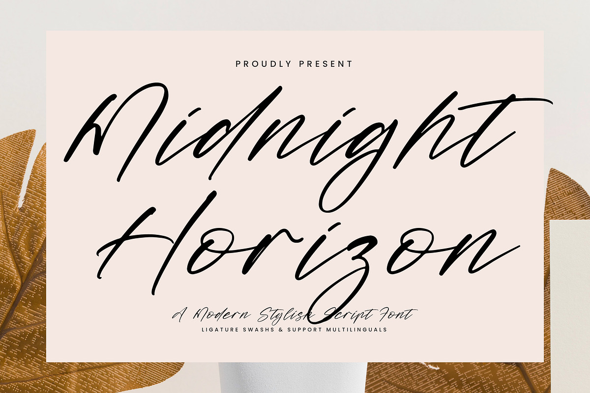 Midnight Horizon, a Script Font by Integritype Studio