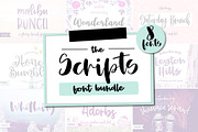 Script Font Bundle, 8 fonts