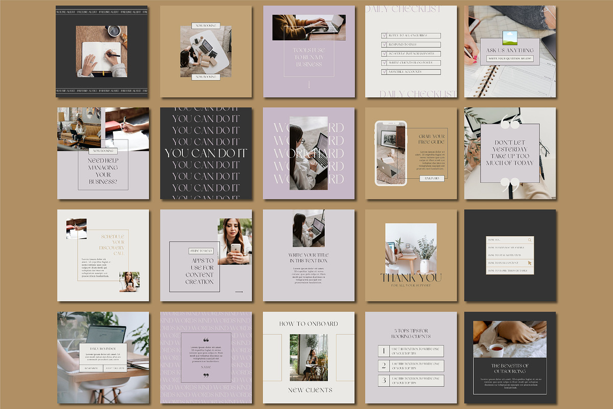 Virtual Assistant Instagram Template, a Social Media Template by ...