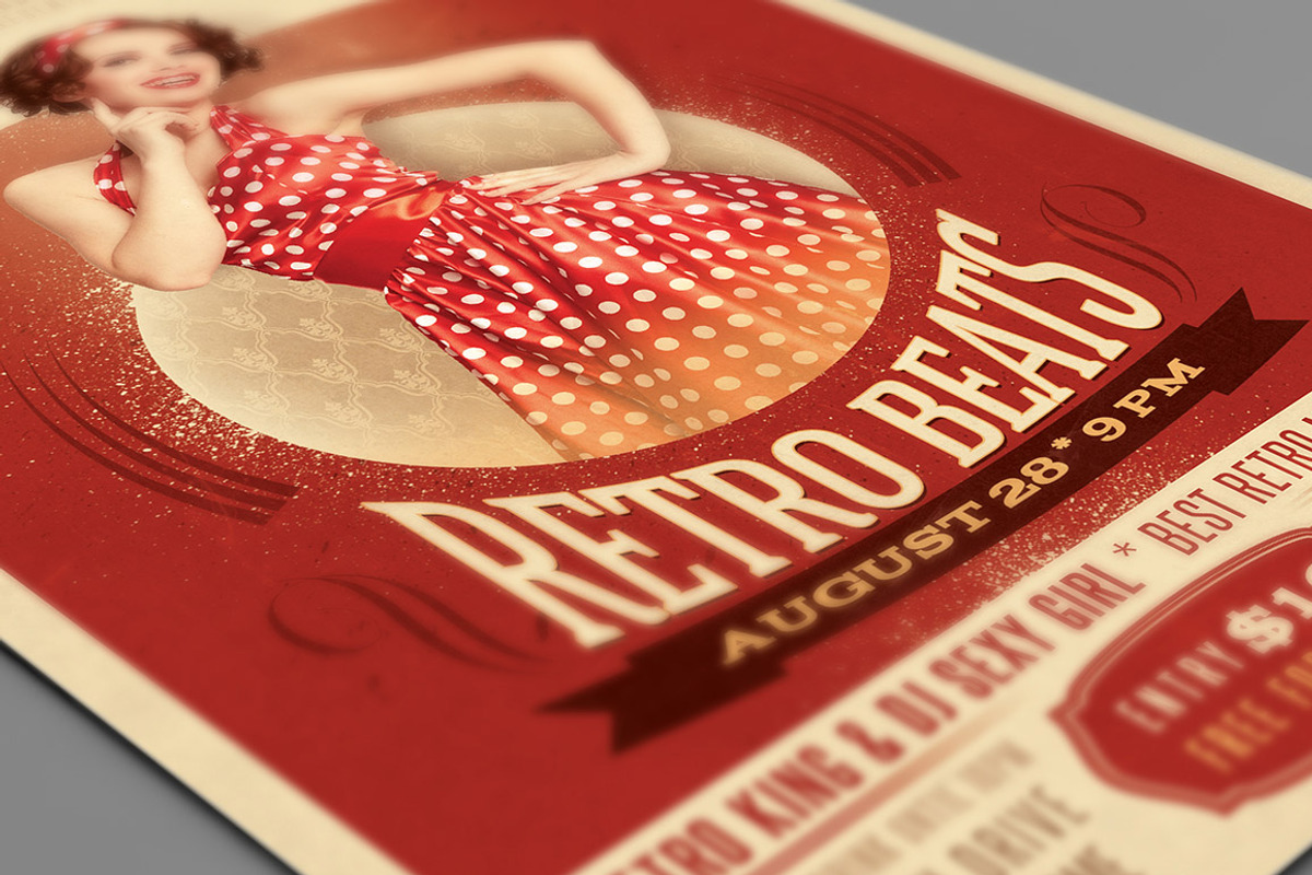 Fancy Retro Flyer, a Flyer Template by JumboDesign