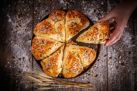 Triangle bread buns, a Food & Drink Photo by Grafvision photography