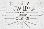 Wild elements collection, an Illustration by morninglight