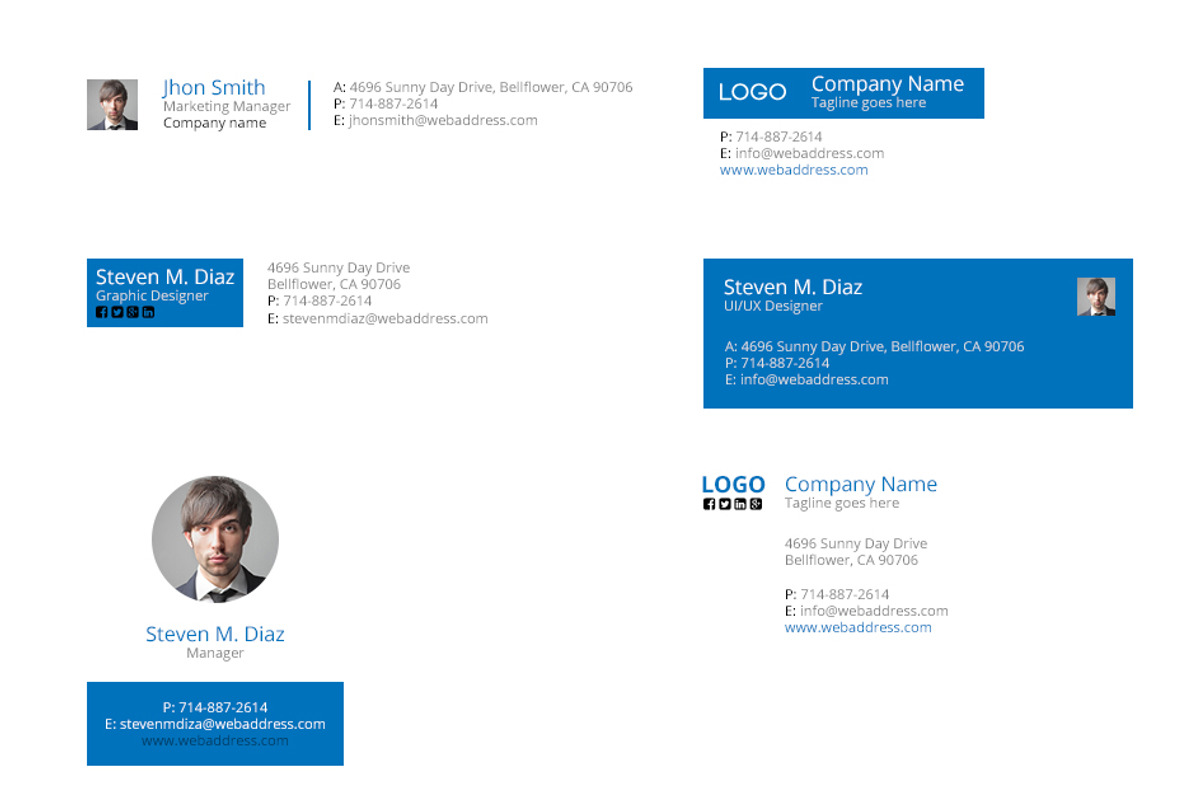 Email signature, a Templates & Theme by pixel_arc