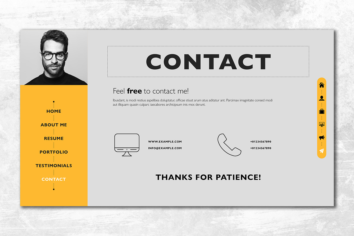 Interactive PDF Resume Layout, a Resume Template by Grkic Creative