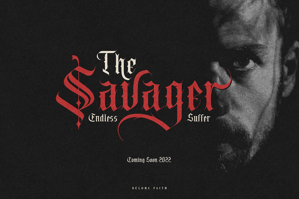Belong Faith Typeface, a Blackletter Font by alit design