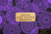 Purple Doily Clipart & Doily Vectors | Illustrations ~ Creative Market