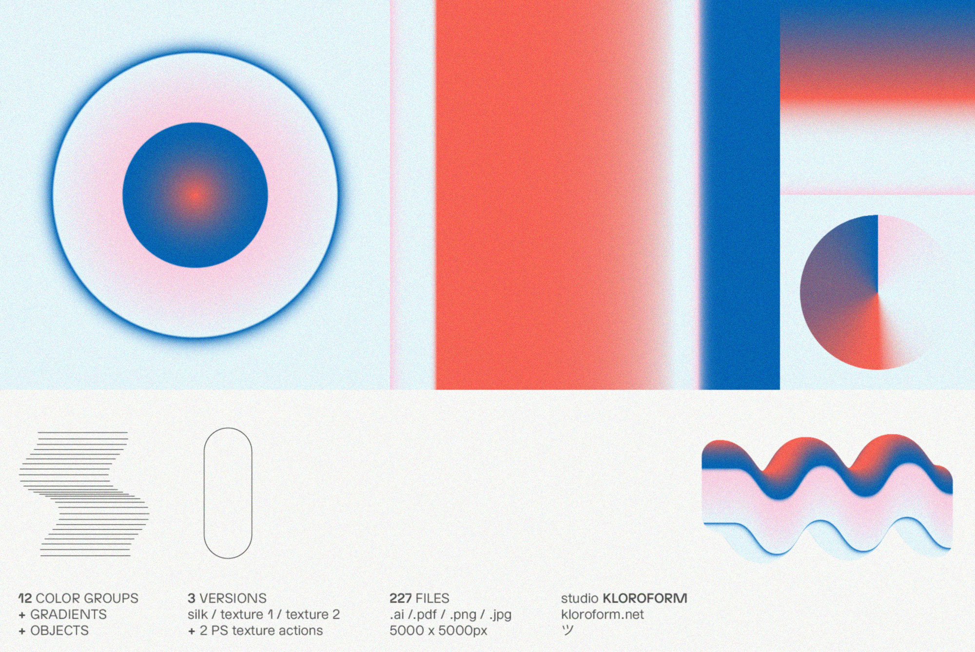 Gradient + Objects | Creative Market
