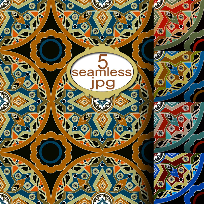 Ethnic seamless pattern in Eastern., a Pattern Graphic by Futurel ...