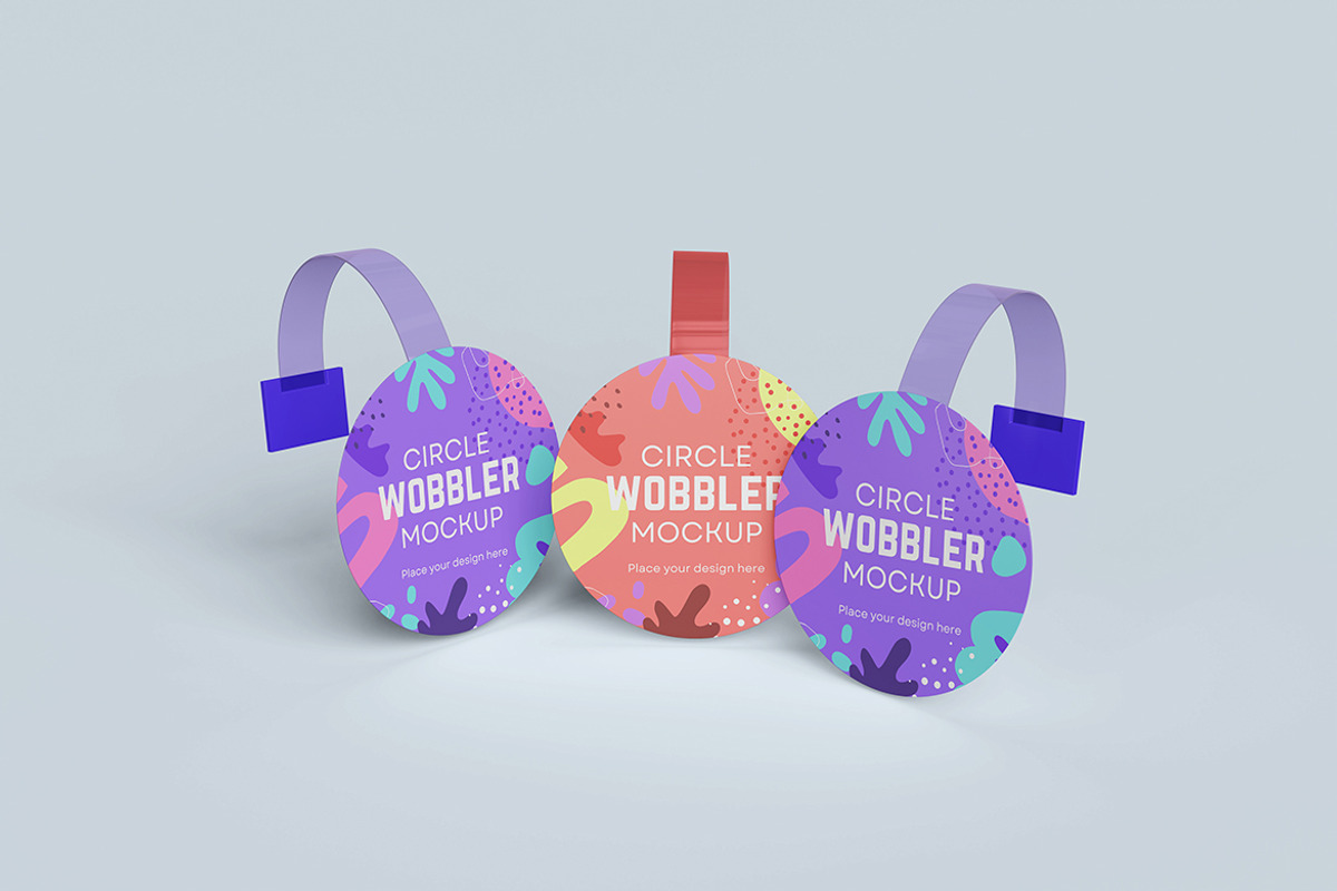Wobbler Mockup, a Product Mockup by bimockup