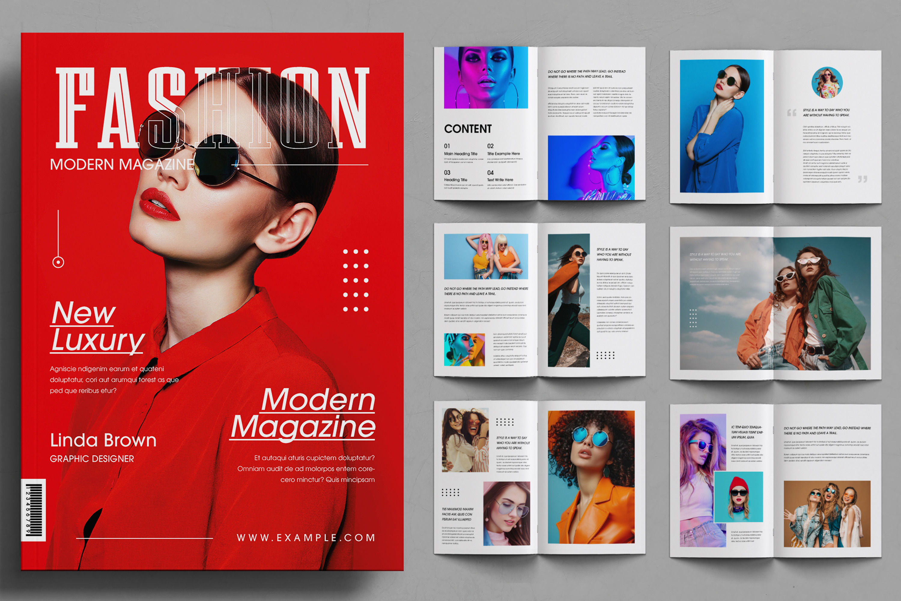Modern Fashion Magazine Template