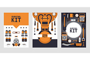 Survival kit banners, vector | Graphic Objects ~ Creative Market