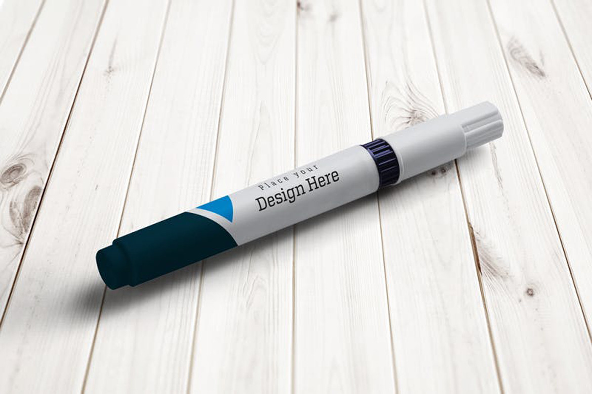 Marker Mock Up V.1, a Product Mockup by Qaleb Studio