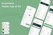 Investment Mobile App UI Kit, an UI Kit Template by Betush