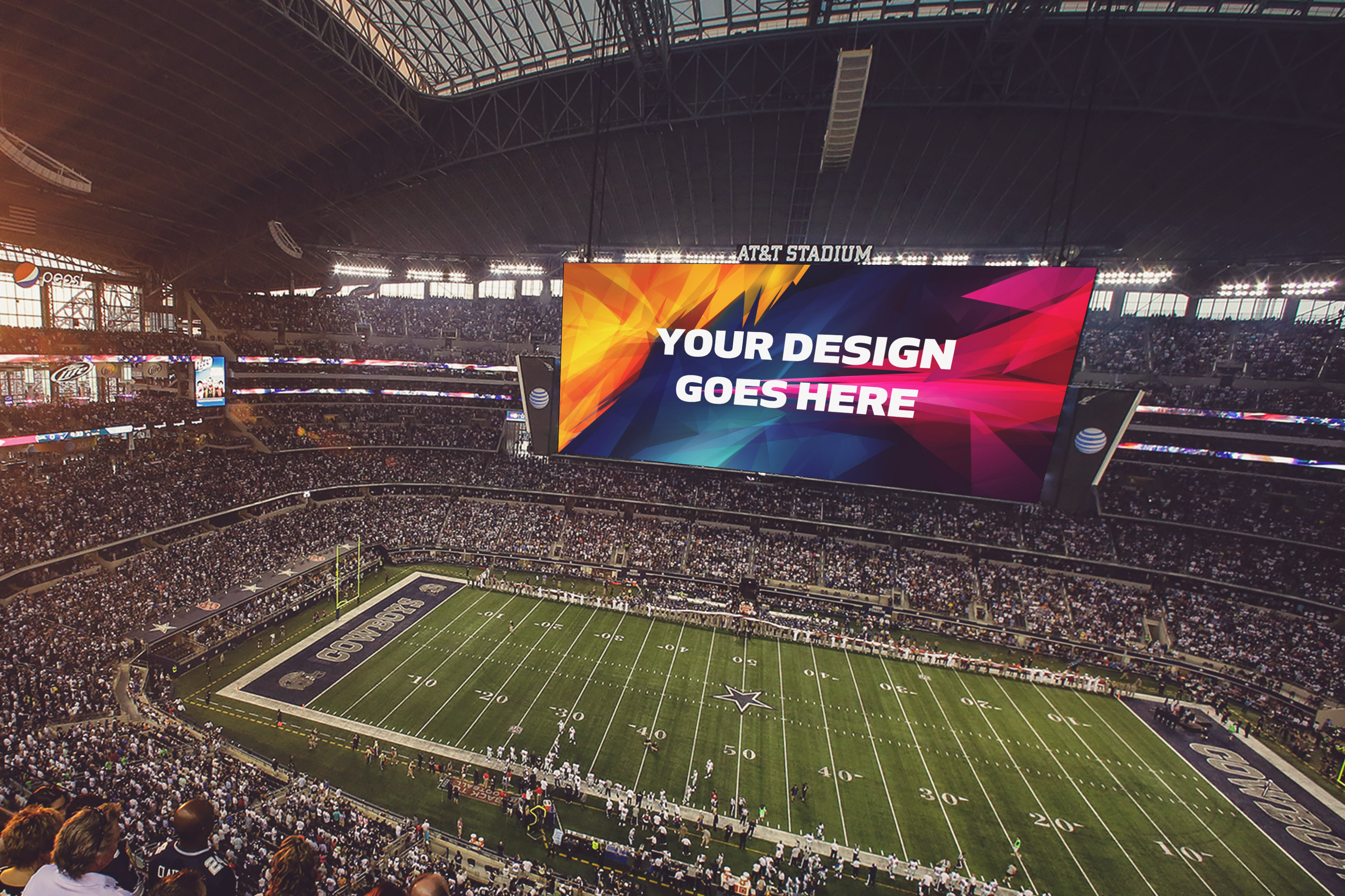 NFL Stadium Display Mock-up #11, a Mockup by vraiana