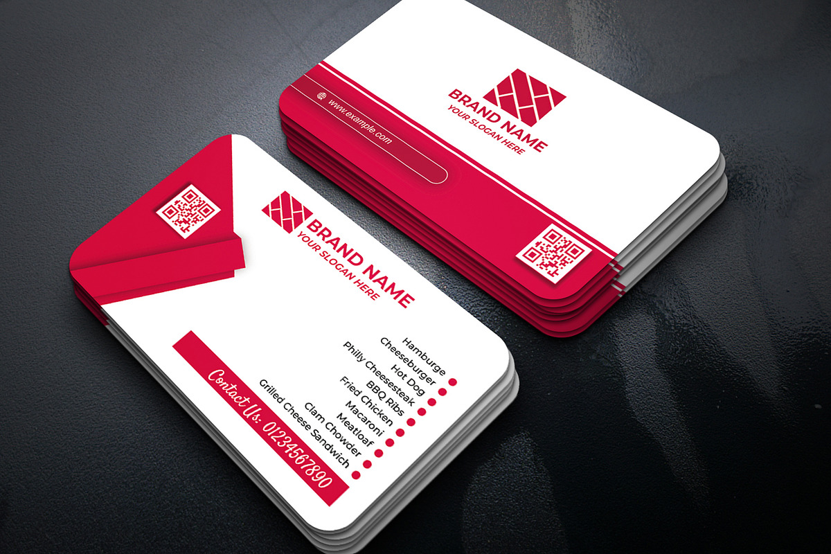Fast Food Restaurant Business Card