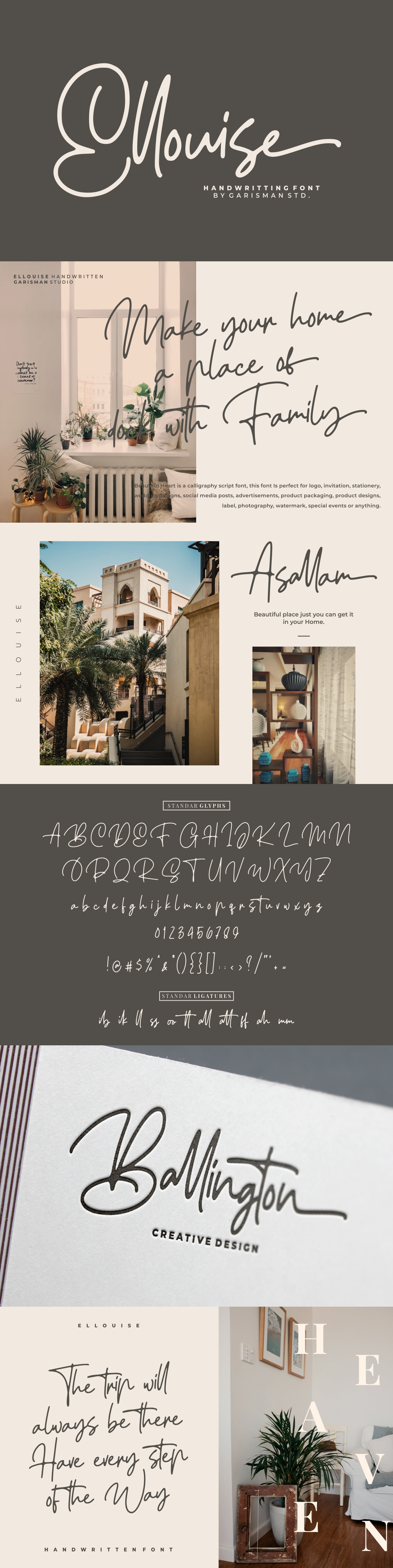 Ellouise - Handwriting Font, a Script Font by Garisman Std