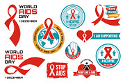AIDS - Vector Logos Badges, a Branding & Logo Template by serkorkin