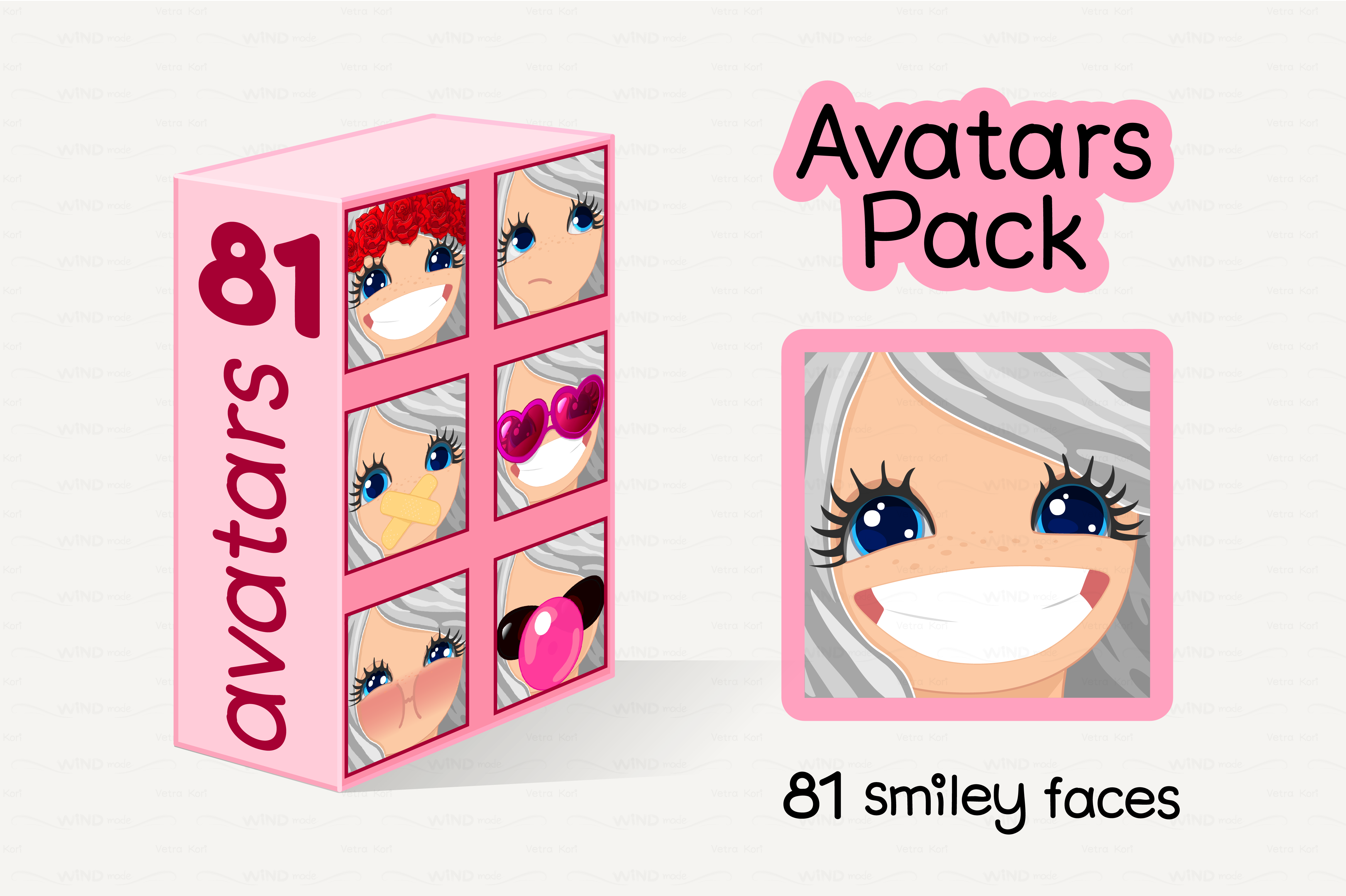 vector Avatars Pack 81 | Emoji Icons ~ Creative Market