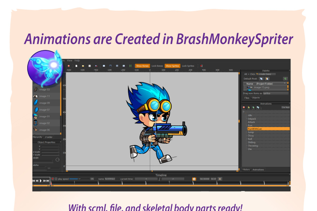 2D Game Character Sprites, an Illustration by DionArtworks