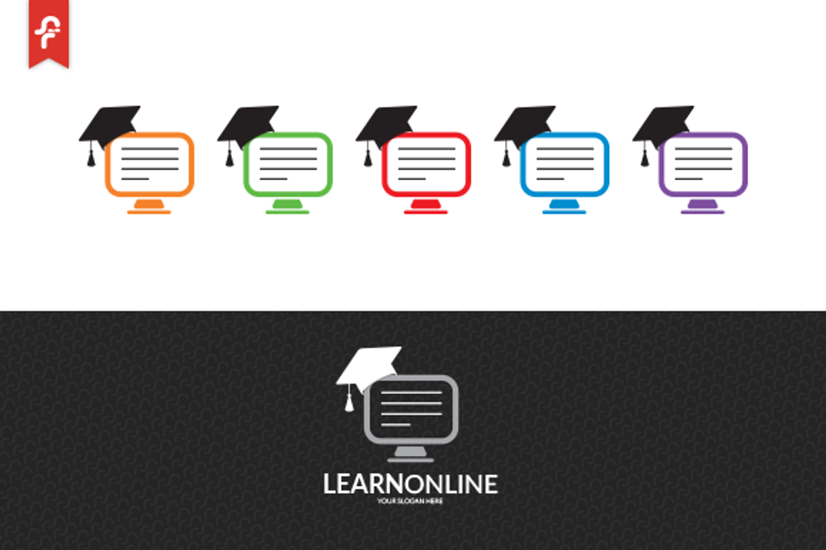 Learn Online Logo, a Branding & Logo Template by ft.studio
