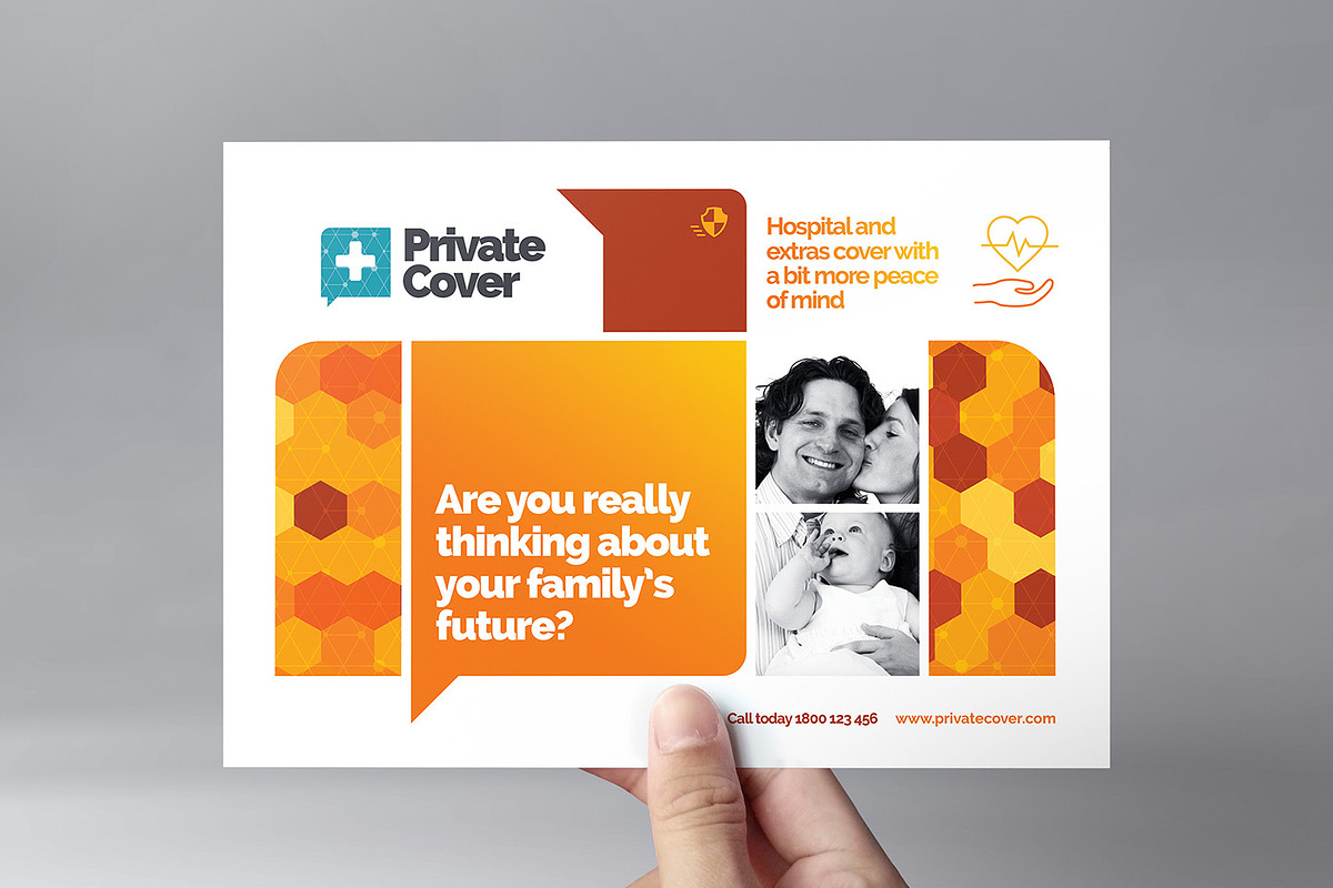Health Insurance Flyer Template, a Flyer Template by BrandPacks
