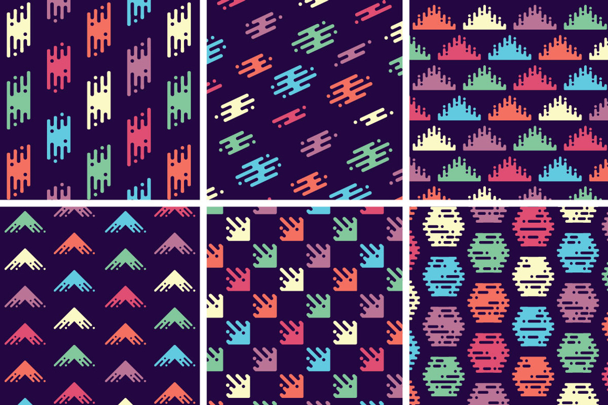 Liquid Repeat Patterns | Creative Market