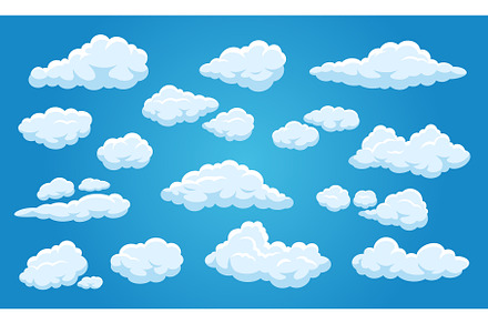 Vector clouds, an Illustration by AlexGreenArt
