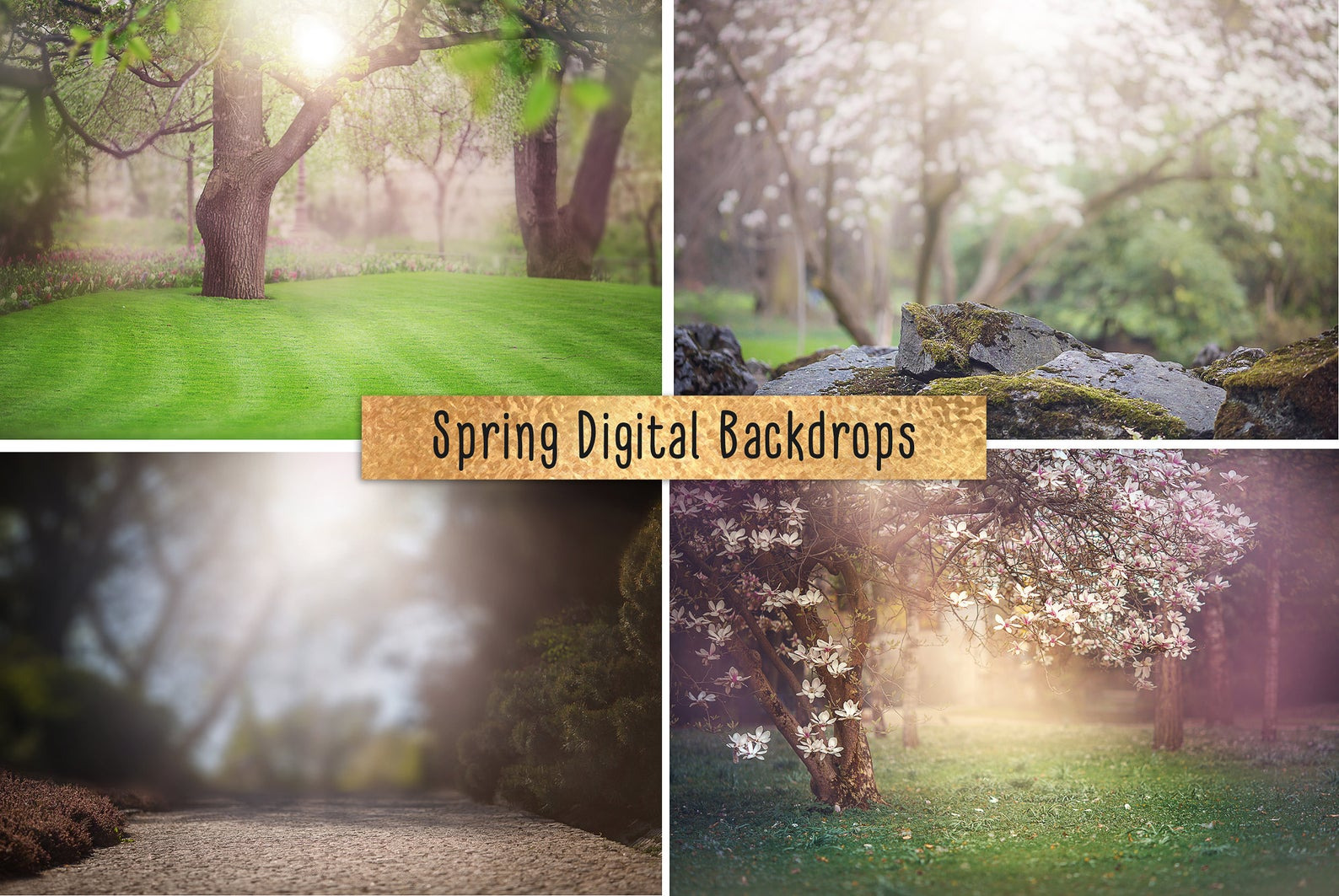 Spring Digital Backdrop, a Graphic by MixPixBox