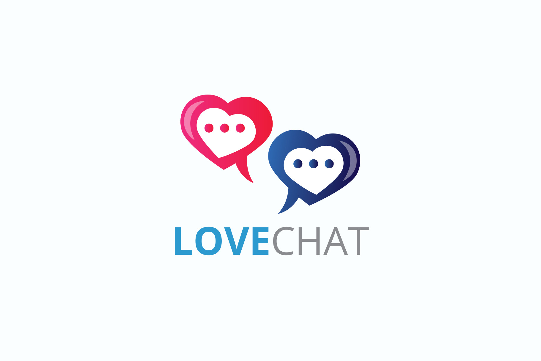 Love Chat Logo | Branding & Logo Templates ~ Creative Market