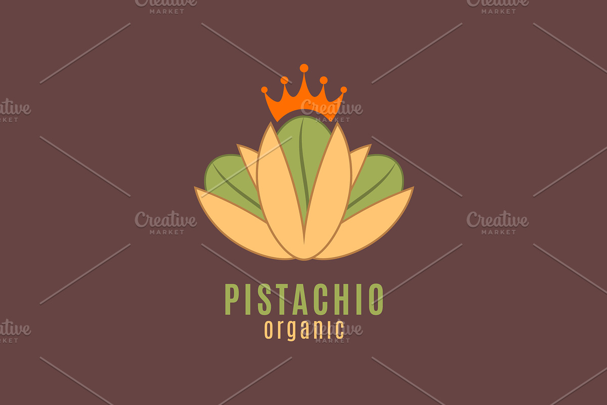 Pistachio logo vector sign, an Object Graphic by PushLogo | Creative Market