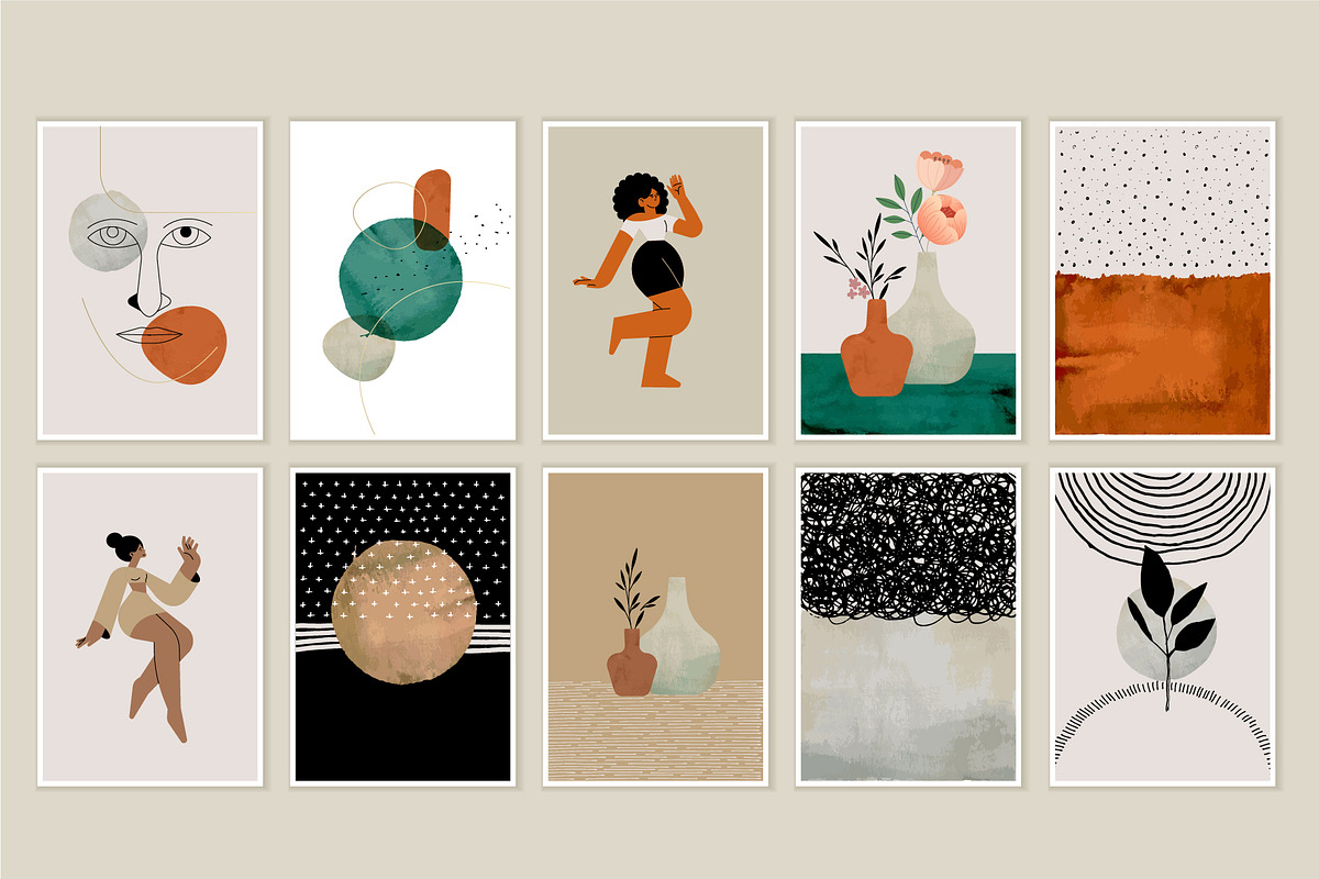 Modern Art Posters, a Decorative Illustration by PureSolution