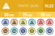 50 Traffic Signs Low Poly Icons | Outline Icons ~ Creative Market